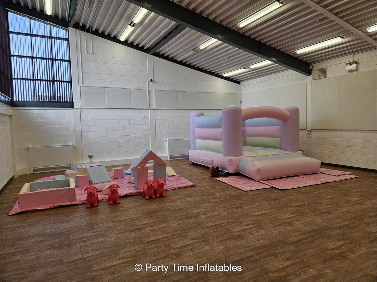 Pastel Bouncy Castle & Soft Play Package Hire Durham | Darlington